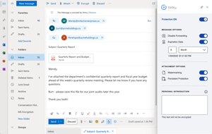Virtru Outlook Email Add-in