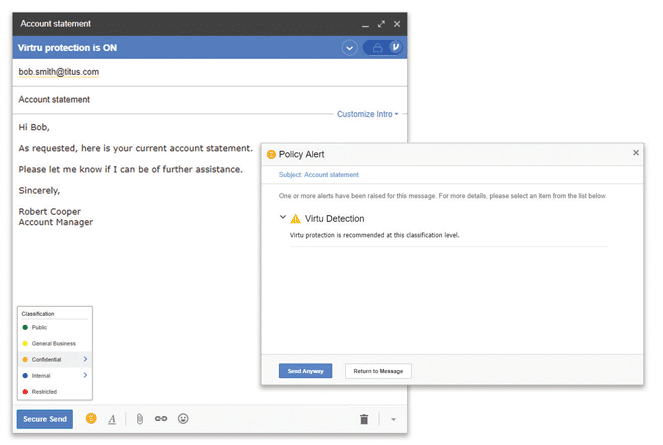 Titus Encryption Powered by Virtru