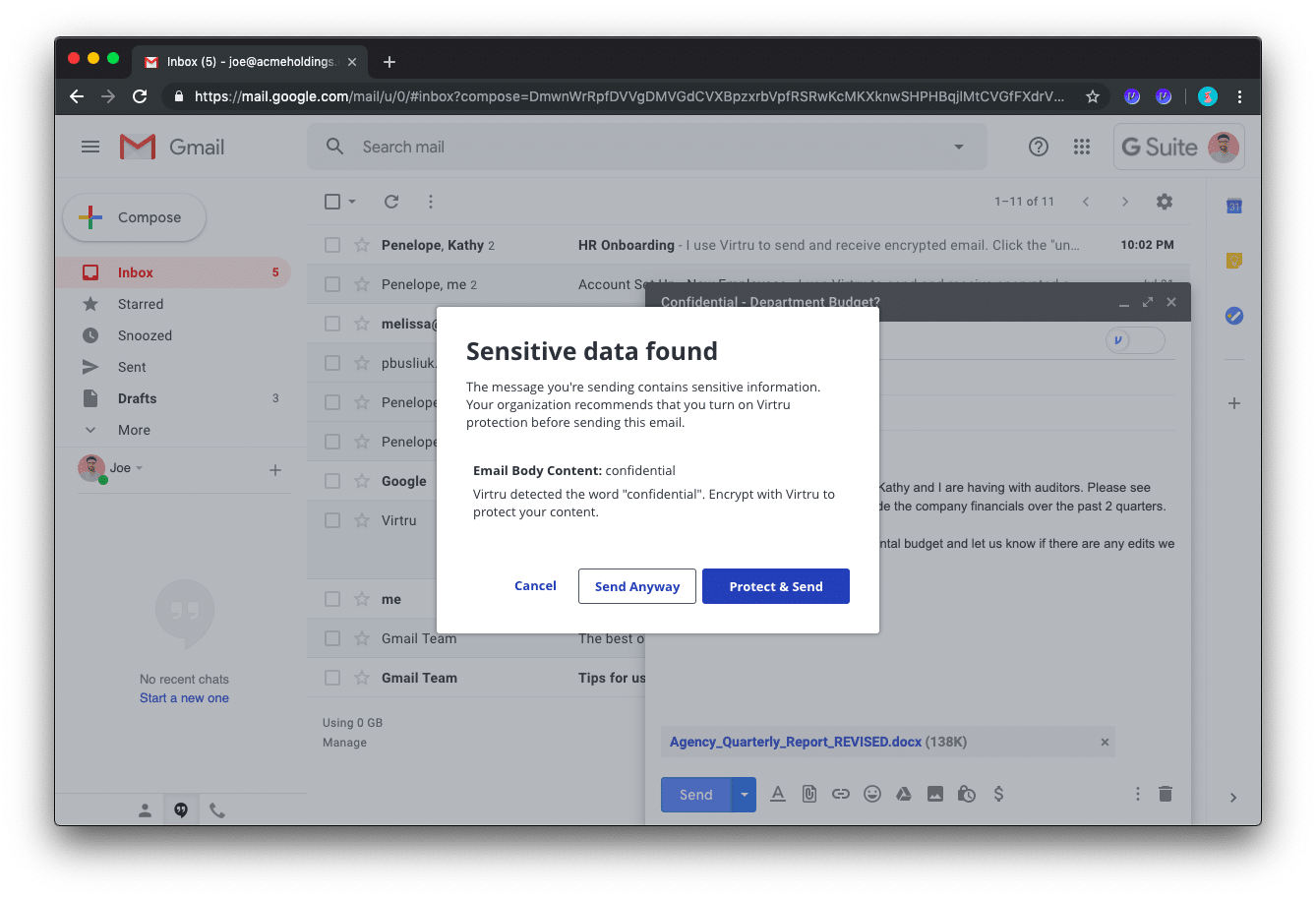 Why Use Virtru for Gmail?